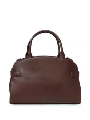COCCINELLE Buckle-detail Leather Tote Bag - Brown