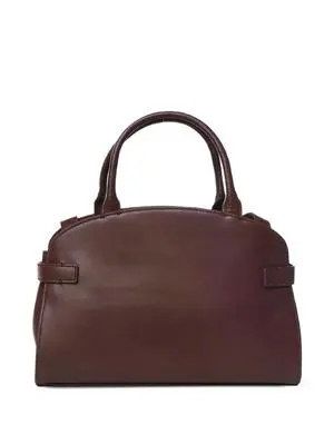 COCCINELLE Buckle-detail Leather Tote Bag - Brown