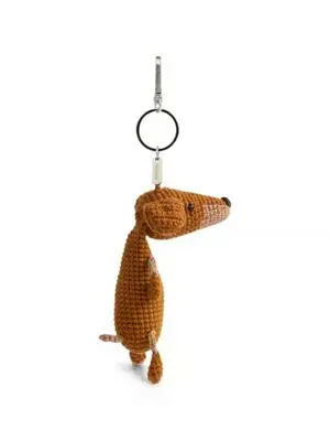 NAHMIAS Doxie Crochet Keychain