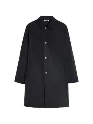 JIL SANDER Long-sleeve Button-up Coat - Blue
