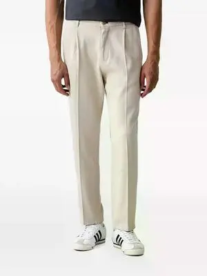 JOOP! Pressed-crease Elasticated-waistband Trousers - Neutrals
