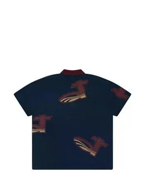 DENIM TEARS Graphic-print Polo Shirt