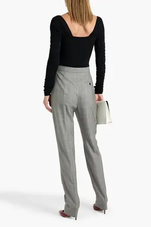 Alexander McQueen Checked Wool Slimleg Pants