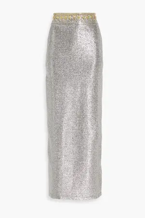 Rabanne Embellished Lamé Maxi Dress