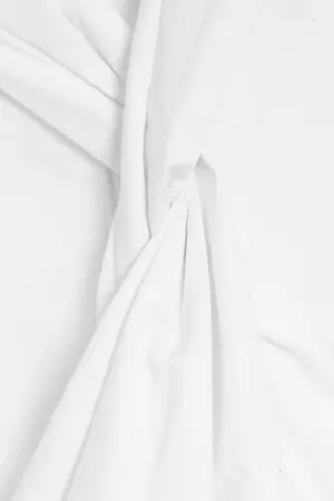 ANINE BING Cosette Twisted Cotton-poplin Midi Dress