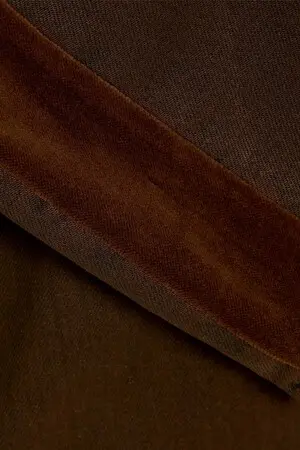 Dries Van Noten Velvettrimmed Cottontwill Wideleg Pants