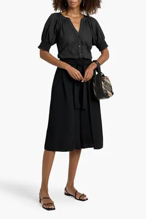 Alice + Olivia Alice Olivia Thalia Cottonjacquard Blouse