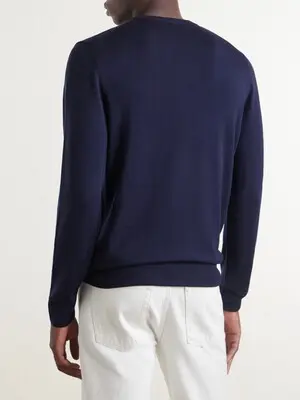 Canali Wool Crew Neck Sweater
