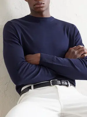 Canali Wool Crew Neck Sweater