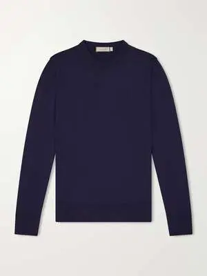 Canali Wool Sweater - Navy