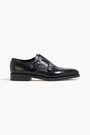John Lobb Glossedleather Monkstrap Shoes - Black