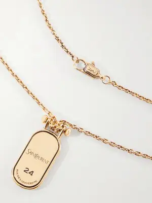 Saint Laurent Cassandre Tablet Necklace