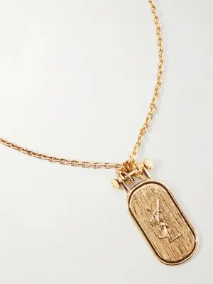 Saint Laurent Cassandre Tablet Necklace