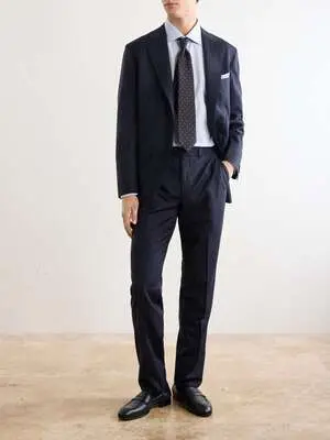 Brioni Plume Straight-leg Wool And Mohair-blend Trousers