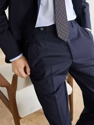 Brioni Plume Straight-leg Wool And Mohair-blend Trousers