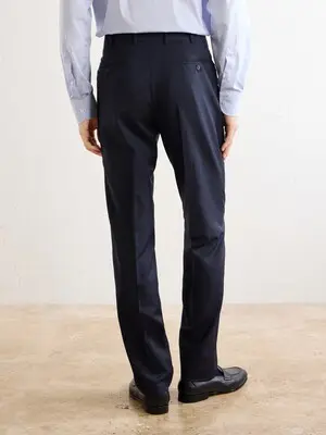 Brioni Plume Straight-leg Wool And Mohair-blend Trousers