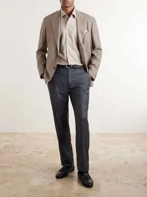 Brioni Marcello Cotton And Cashmere-blend Shirt