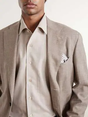 Brioni Marcello Cotton And Cashmere-blend Shirt