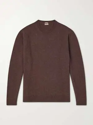 Massimo Alba Ares Cashmere And Alpaca-blend Sweater - Brown