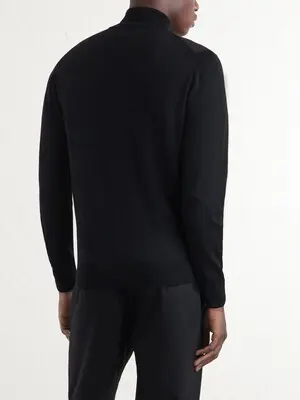 Canali Wool Zip-up Sweater