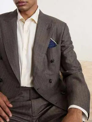 Dunhill Floral-jacquard Silk Pocket Square