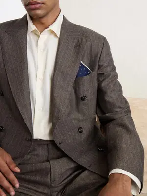 Dunhill Floral-jacquard Silk Pocket Square