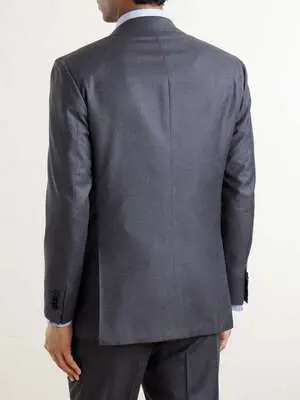 Kiton Brushed Wool Suit Jacket
