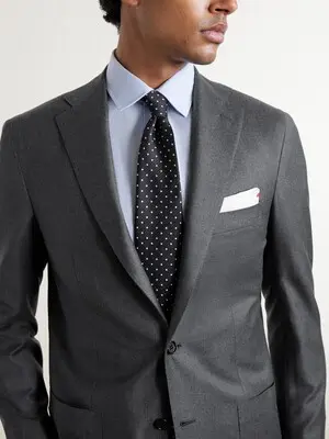 Kiton Brushed Wool Suit Jacket
