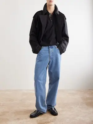 Burberry Logo-embroidered Cotton-piqué Polo Shirt