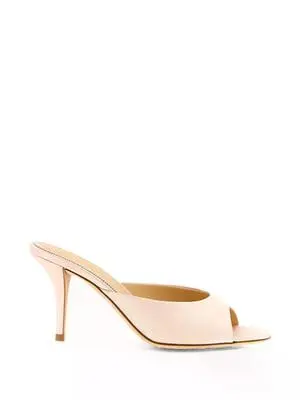 Magda Butrym Satin-finish Curved-heel Mules - Pink