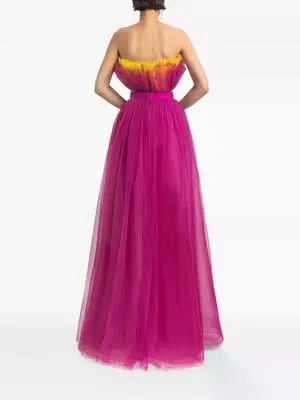 GEMY MAALOUF Ruffled Strapless Top