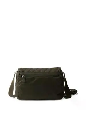 Prada Large Quilted Re-nylon Shoulder Bag With Saffiano Trim