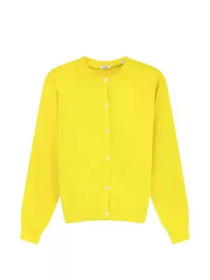 Aspesi Button-up Ribbed-trim Cardigan - Yellow