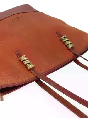 Loewe Velazquez Embossed-logo Leather Tote Bag