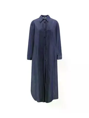 HEVO Arigliano Button-up Shirt Dress - Blue
