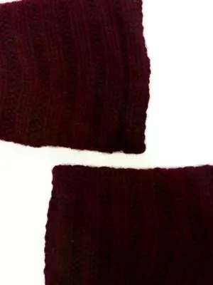 LISA YANG Ribbed-knit Fingerless Gloves