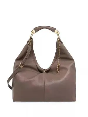TWINSET Small Logo-charm Tote Bag - Brown