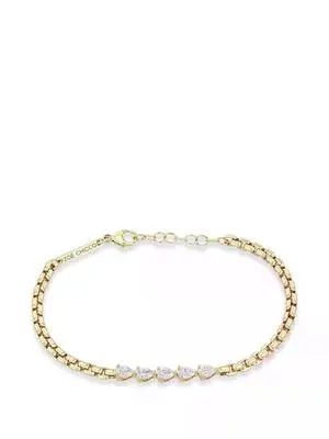 Zoe Chicco Box-chain Diamond Bracelet - Gold