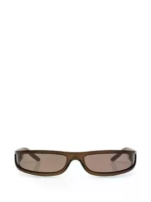 Rick Owens Rectangle-frame Sunglasses - Brown