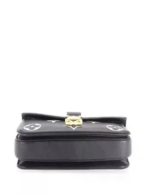LOUIS VUITTON Pochette Metis Bicolor Monogram Empreinte Giant East West Shoulder Bag - Black
