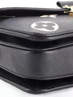 LOUIS VUITTON Pochette Metis Monogram Empreinte East West Shoulder Bag - Black