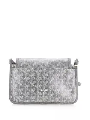 Goyard Plumet Clutch Wallet Coated Canvas Crossbody Bag - Grey
