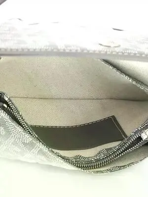 Goyard Plumet Clutch Wallet Coated Canvas Crossbody Bag - Grey