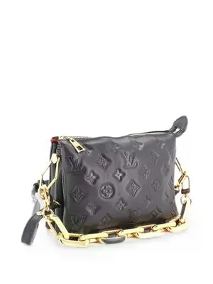 LOUIS VUITTON Coussin Bag Monogram Embossed Lambskin Bb Crossbody Bag