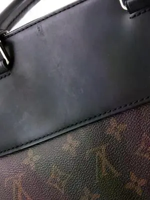 LOUIS VUITTON Porte-documents Jour Nm Macassar Monogram Canvas Business Bag