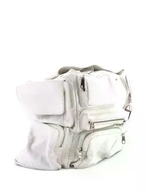 Balenciaga Superbusy Sling Bag Leather Large Shoulder Bag - White