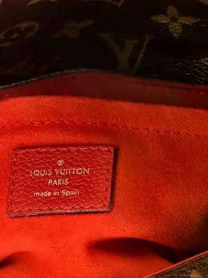 LOUIS VUITTON Saint Placide Handbag Monogram Canvas And Leather Shoulder Bag - Red