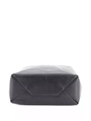 Celine Vertical Cabas Grained Calfskin Tote Bag - Black