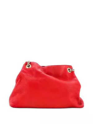 Gucci Soho Chain Strap Leather Medium Shoulder Bag - Red