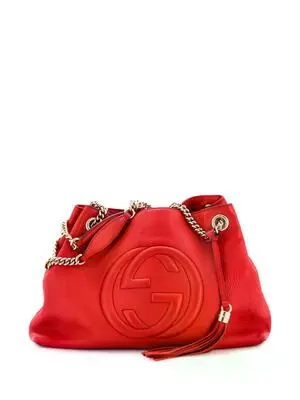 Gucci Soho Chain Strap Leather Medium Shoulder Bag - Red